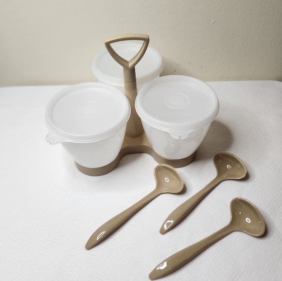 Tupperware | Dining | Vintage Tupperware Almond Condimate Condiment ...